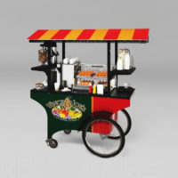 Coffee Push Cart | Cart-King Intl Carts and Kiosks