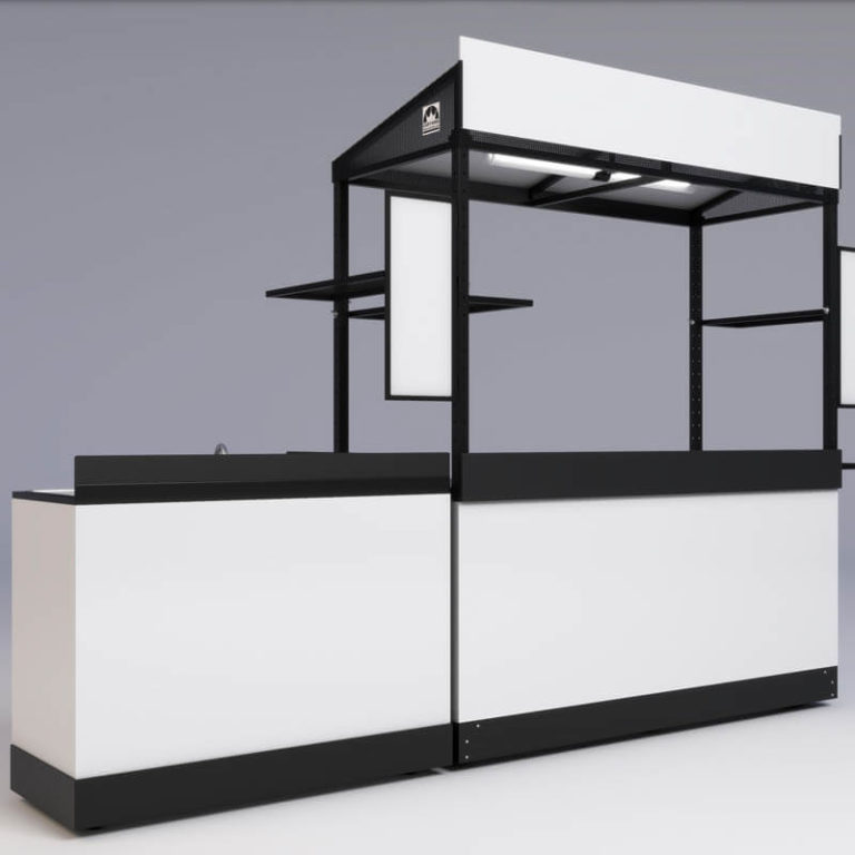 Modular Coffee Cart | Cart-King Intl Carts and Kiosks