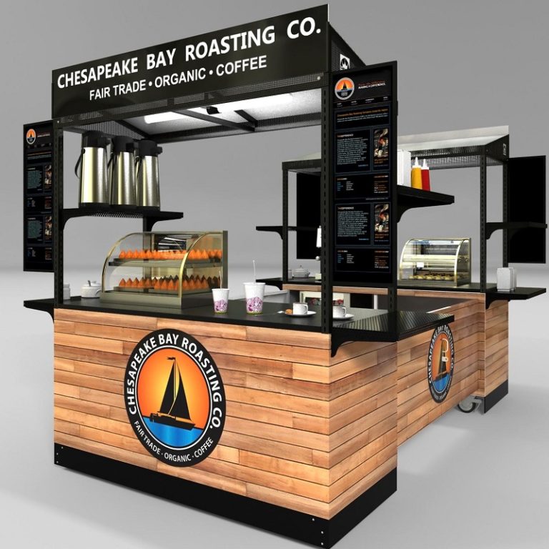 Modular Coffee Cart | Cart-King Intl Carts and Kiosks